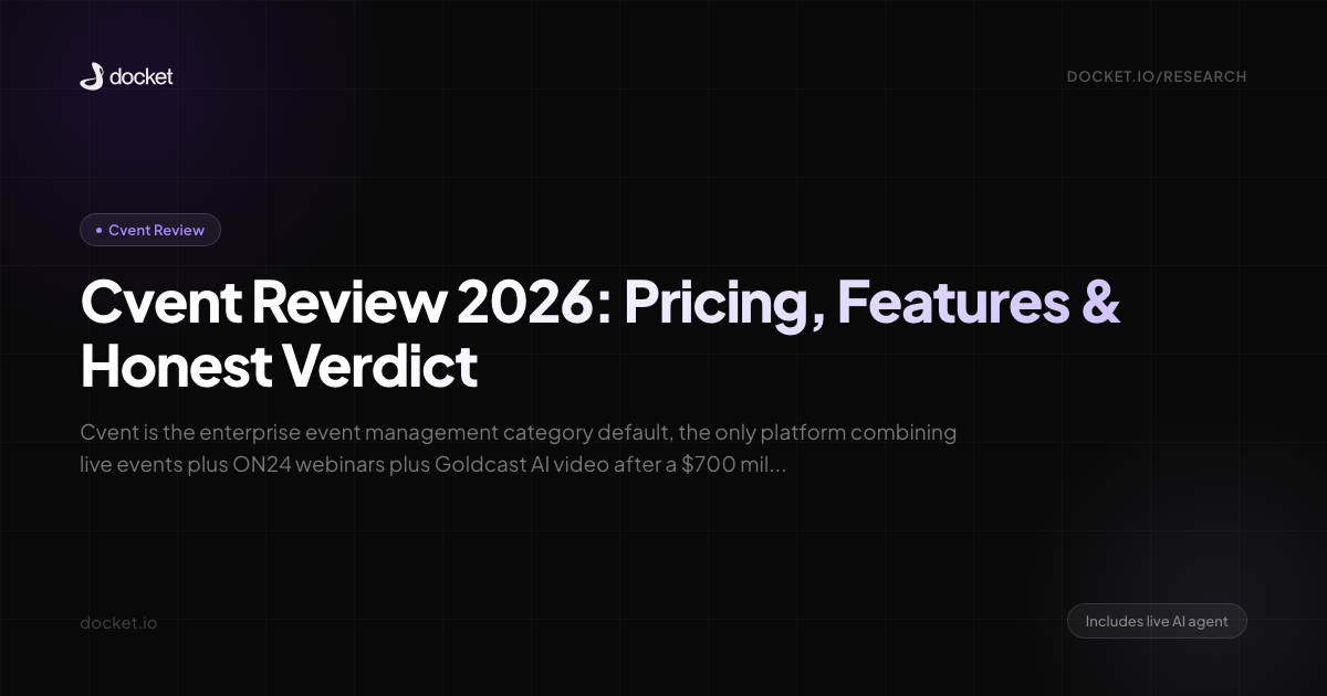 Cvent Review 2026: Pricing, Features & Honest Verdict